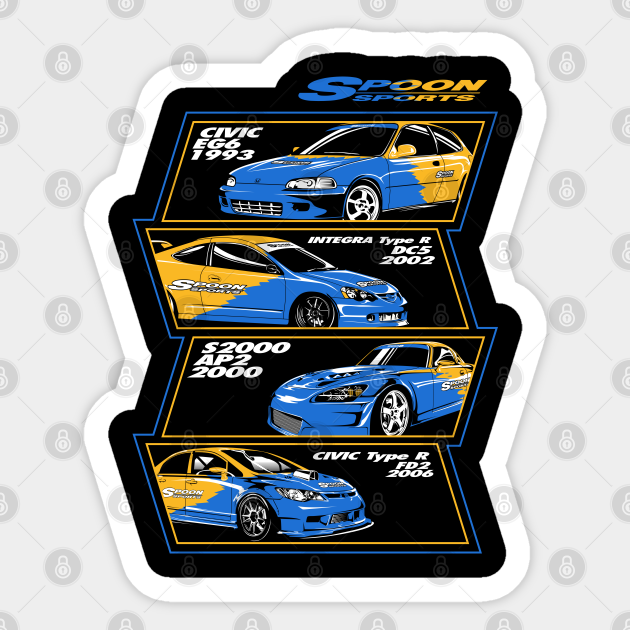 Spoon Sport Legacy - Automotive Jdm Cars - Sticker | TeePublic