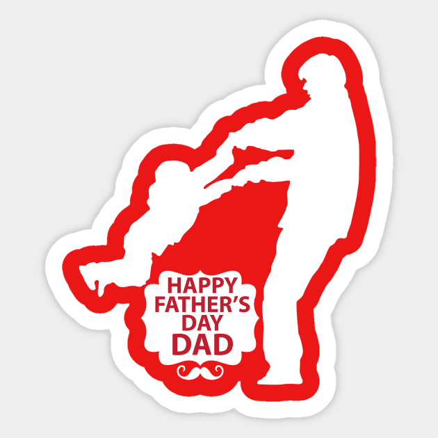 father's day dady - Fathers Day - Sticker | TeePublic