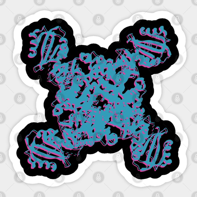 hERG (human Ether-a-go-go channel) 3d - Protein Structure - Sticker ...