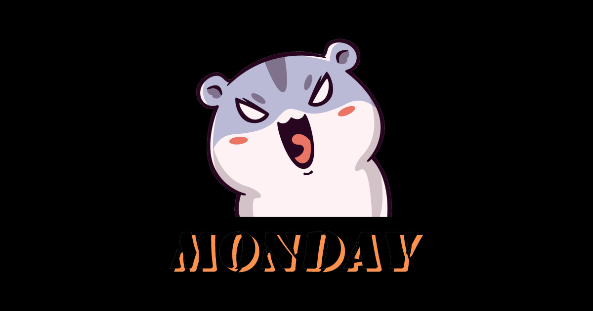 Monday mood - Cat - Sticker | TeePublic