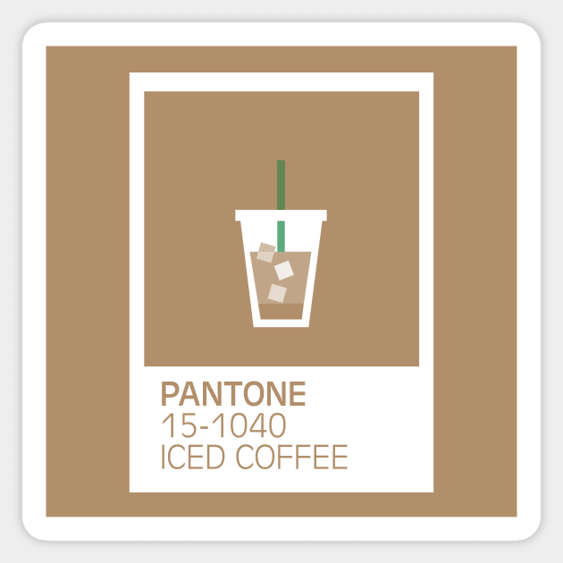 PANTONE 15-1040 ICED COFFEE - Pantone - Sticker | TeePublic