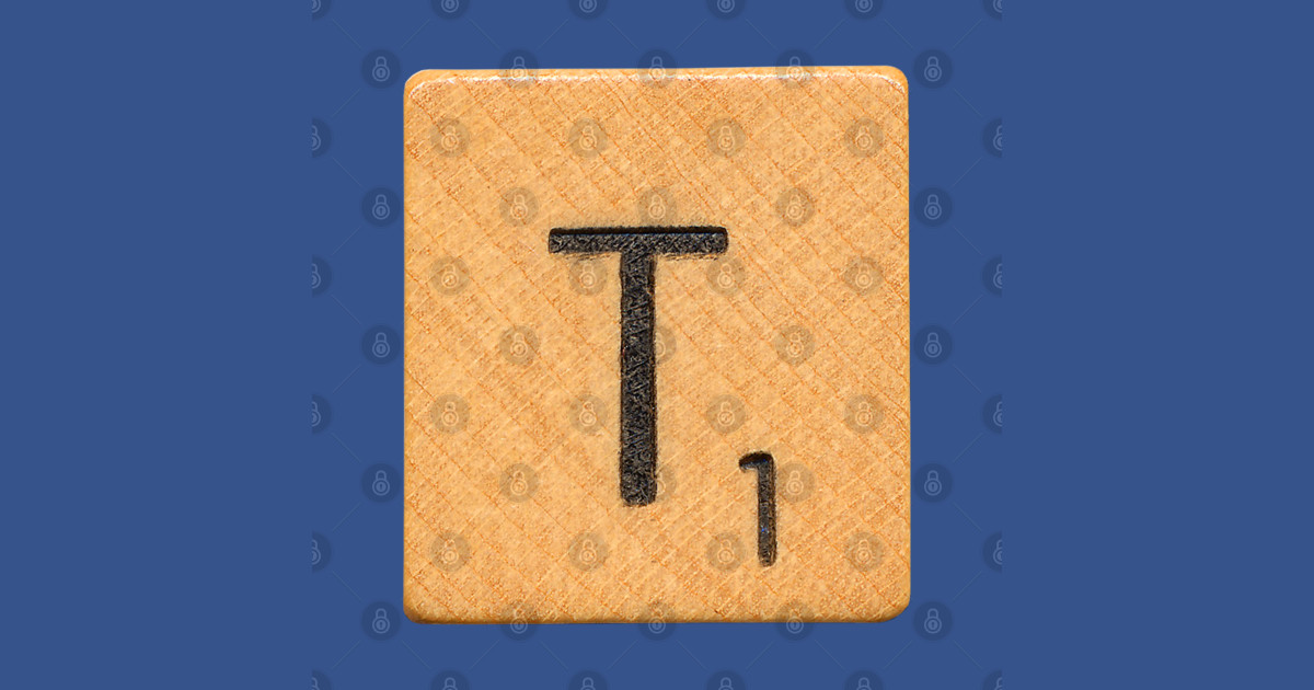 Scrabble Tile 'T' - Scrabble - Tank Top | TeePublic