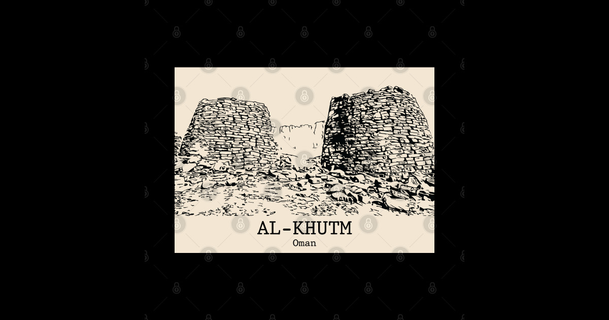 Al-Khutm - Oman - Al Khutm - Sticker | TeePublic