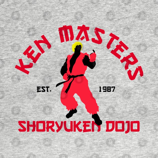 Ken Masters Dojo - Shoryuken - T-Shirt | TeePublic