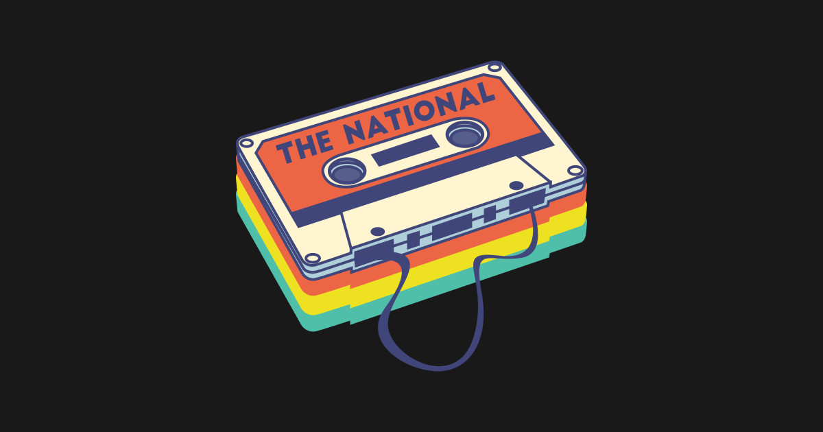 The National Band Logo Cassette Deck - The National - T-Shirt | TeePublic