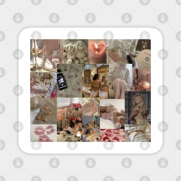 coquette aesthetic collage - Coquette - Magnet | TeePublic