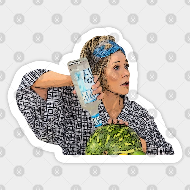 Grace Hanson Cooking Watermelon and Vodka - Grace And Frankie - Sticker ...