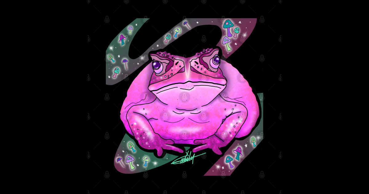 Pink toad - Toad - Sticker | TeePublic