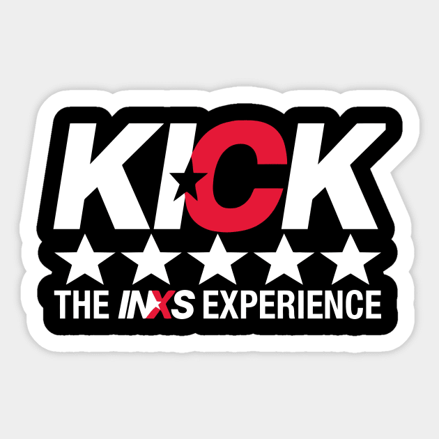 INXS retro KICK logo - Inxs - Sticker | TeePublic