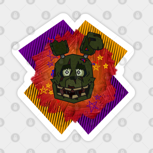 Springtrap Icon - Springtrap - Sticker | TeePublic