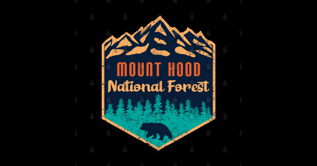 Mount hood national forest - Mount Hood - Sticker | TeePublic