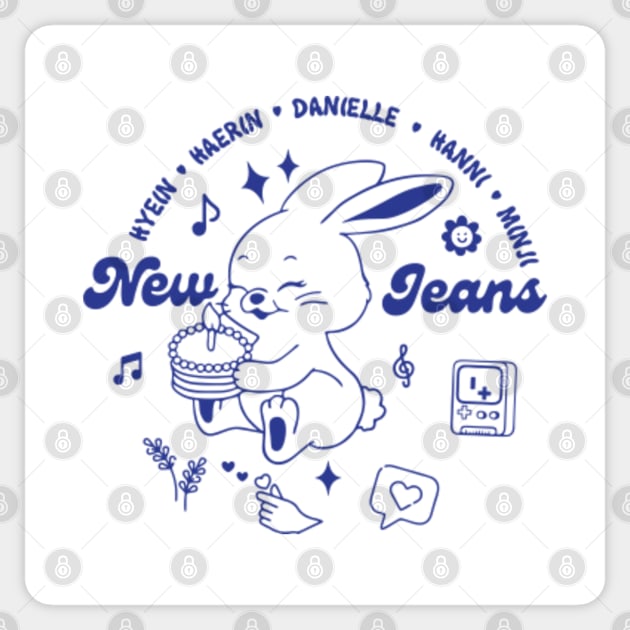 Newjeans New Jeans - Newjeans - Sticker | TeePublic