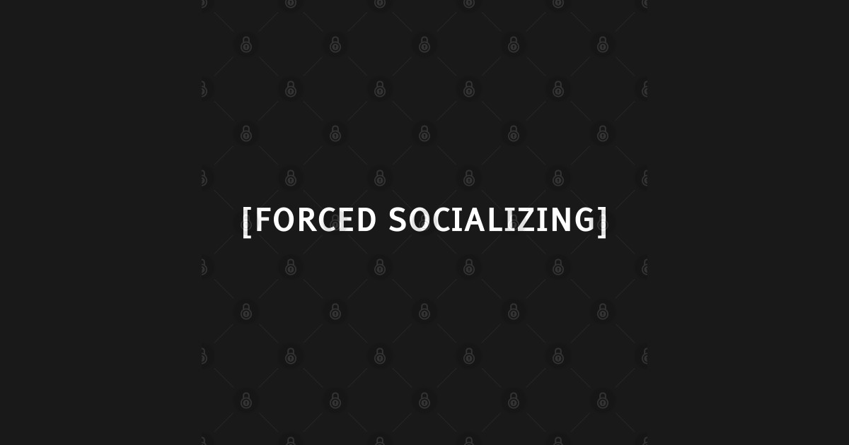 Forced Socializing Funny Meme Costume Closed Captions and Subs ...