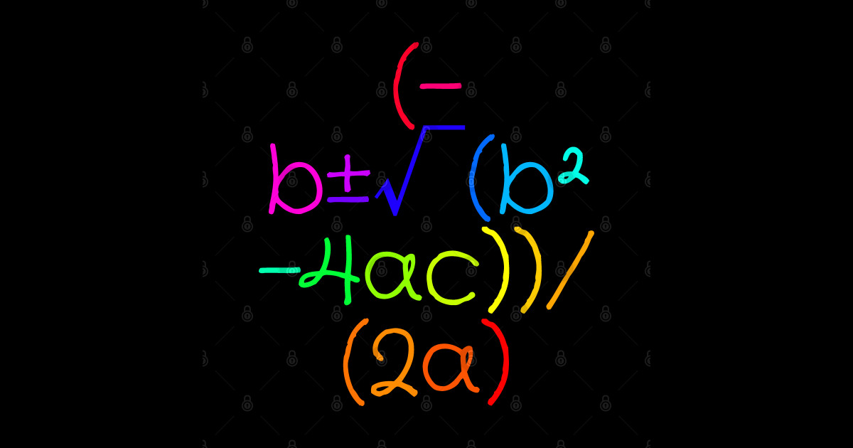 Quadratic Formula - Quadratic Formula - Sticker | TeePublic