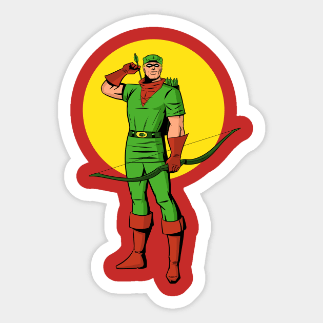 Green Arrow - Arrow - Sticker | TeePublic