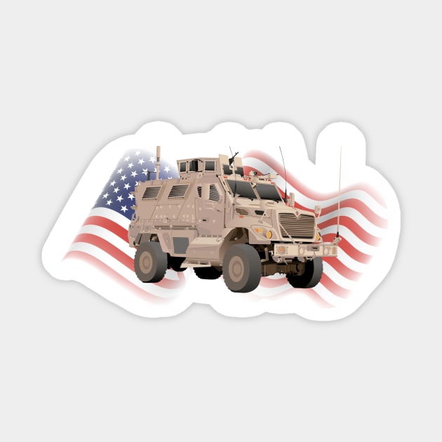 M1224 MRAP Army Military Truck - Military Truck - Sticker | TeePublic