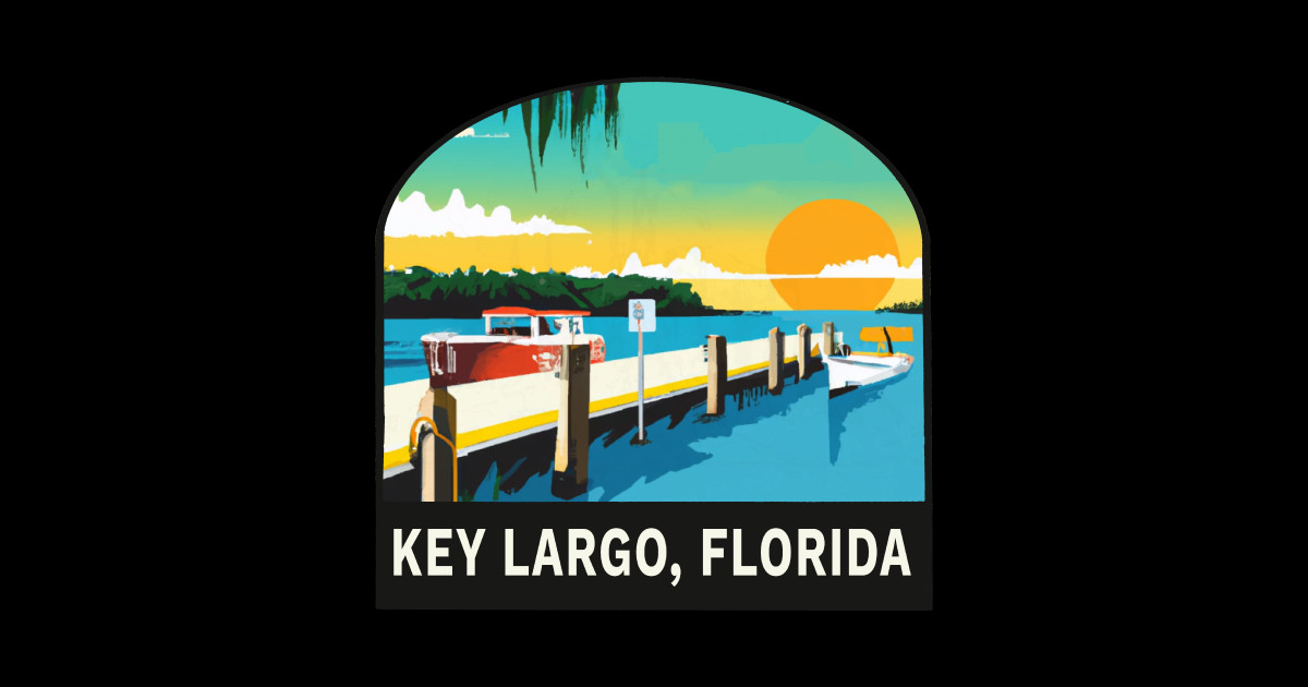 Key Largo, Florida Decal - Key Largo - Posters and Art Prints | TeePublic