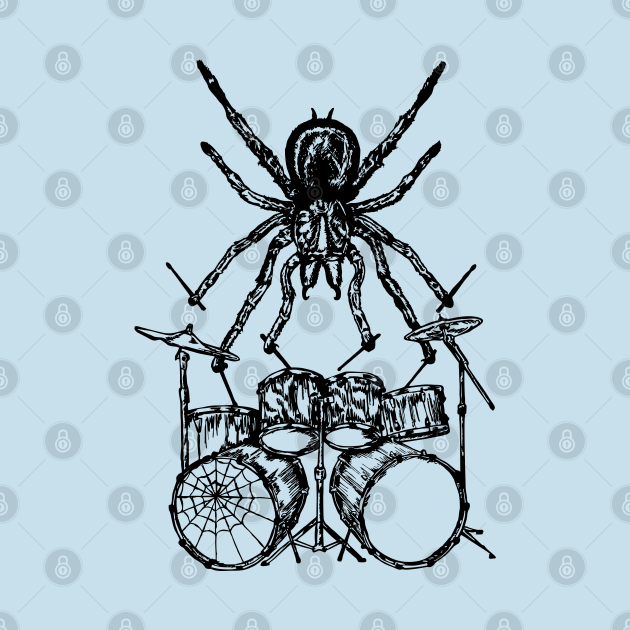 SEEMBO Spider Playing Drums Drummer Drumming Musician Band - Drummer ...