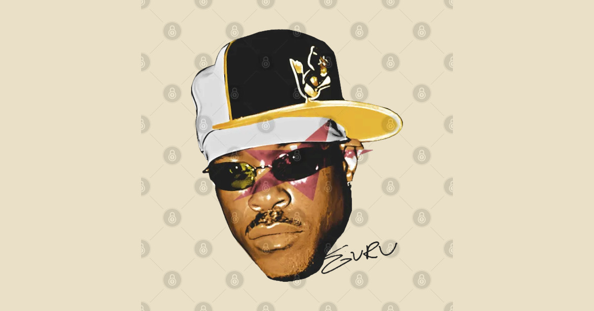 Rapper Guru Gang Starr Face - Rapper Guru - T-Shirt | TeePublic