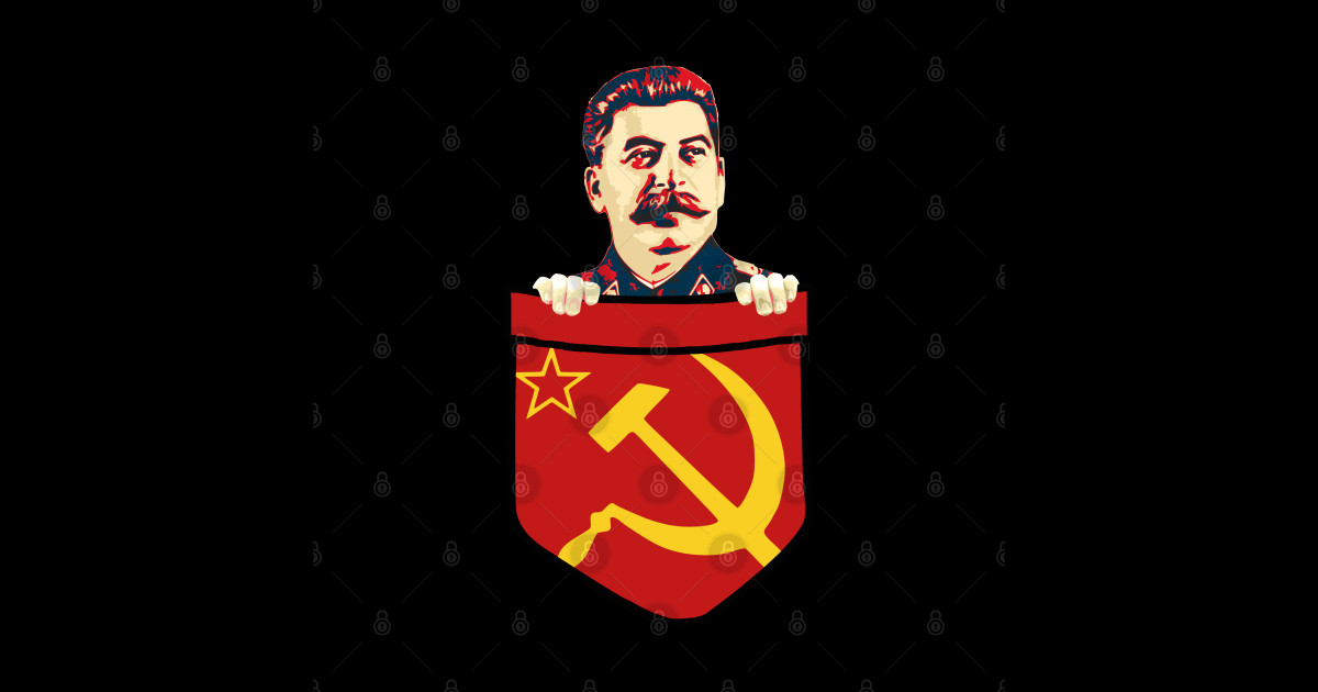 Joseph Stalin Communism Chest Pocket - Joseph Stalin - Sticker | TeePublic