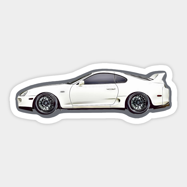 Toyota Supra MK4 Illustration - Jdm - Sticker | TeePublic