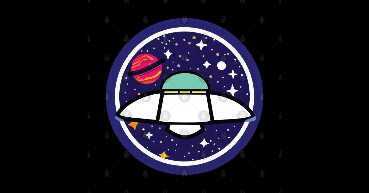 Spaceship Of Alien - Spaceship - Sticker | TeePublic