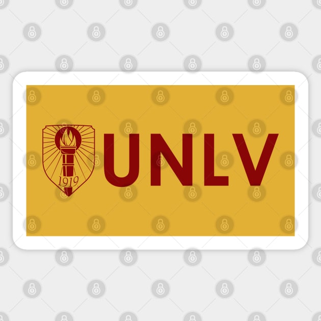 UNLV Logotype - Logotype - Sticker | TeePublic