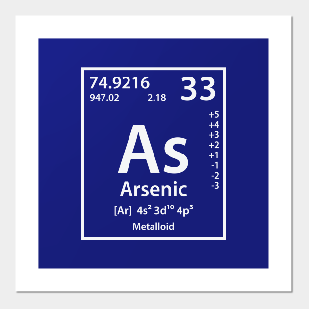 Arsenic Element - Arsenic - Posters and Art Prints | TeePublic