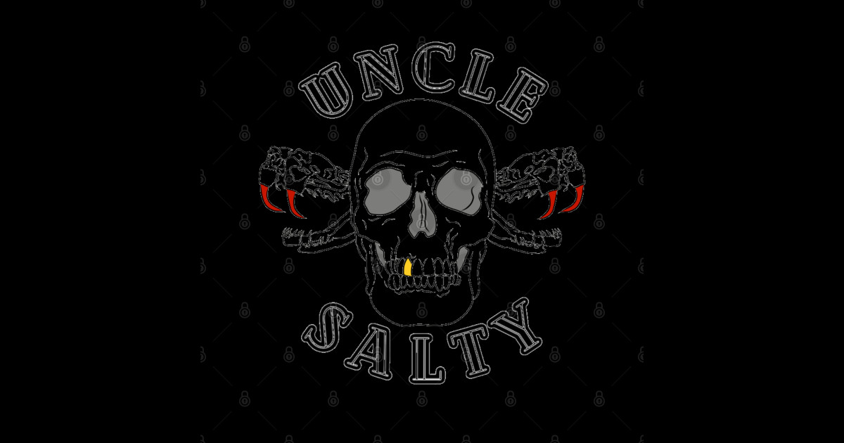 With Teeth - Uncle Salty - Sticker | TeePublic