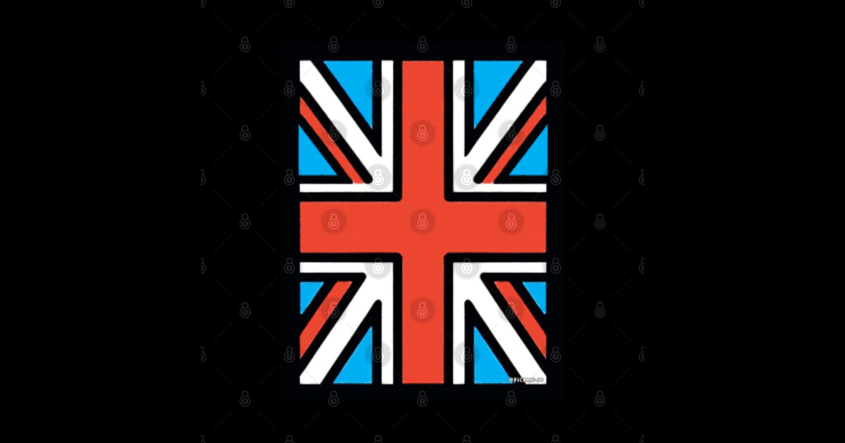 Union Jack - Britpop - London - Sticker | TeePublic