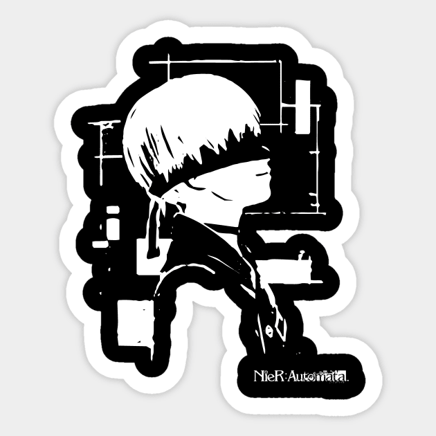 9S Scan Unit YoRHa Android Nier - Nier Automata Yorha - Sticker | TeePublic