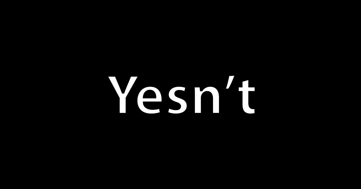 Yesn't - Line - Sticker | TeePublic