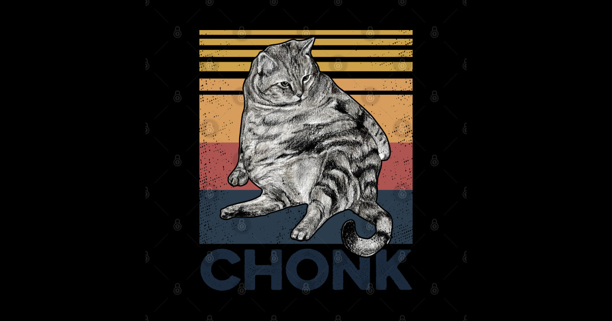 Cat Chonk - Cat Chonk - Sticker | TeePublic