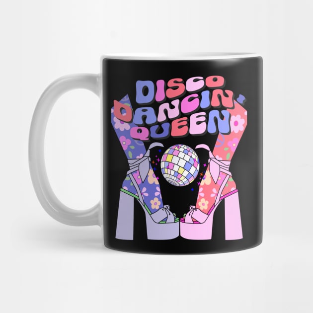 Disco Dancin' Queen Retro 70s Disco Bride Dance Mom Teacher - Dancing ...