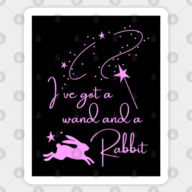 Wand and a Rabbit - Chappell Roan - Sticker | TeePublic