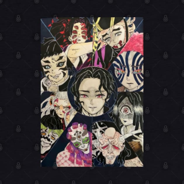 Muzan Kibutsuji Upper Moon Kokushibo Doma Akaza Hantengu Nakime Sekido ...