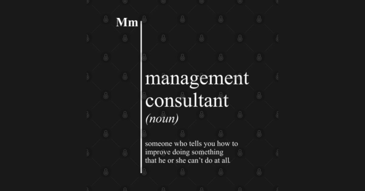 Management Consultant Dictionary Definition Consulting Graphic ...