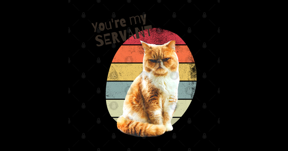You're My Servant Cat - Cat Lover - Posters and Art Prints | TeePublic