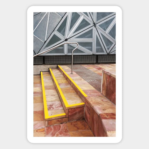 Steps, Federation Square - Melbourne - Sticker | TeePublic