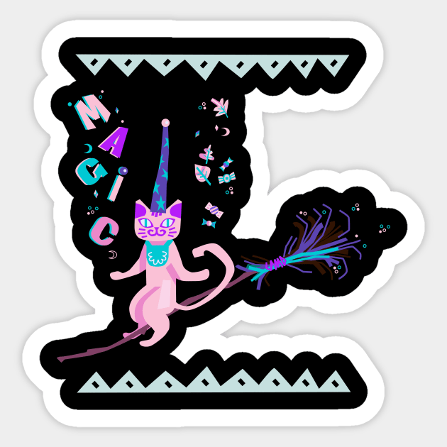 Magic cat - Magic Cat - Sticker | TeePublic