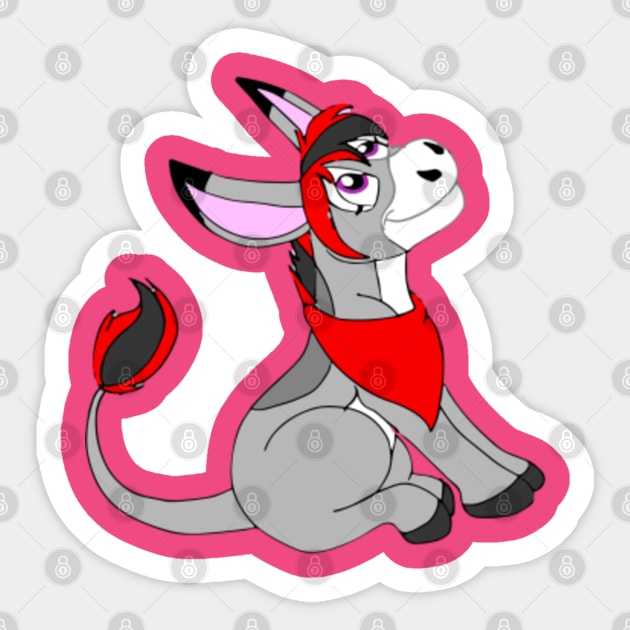 Cute Baby Donkey - Donkey Lover - Sticker | TeePublic