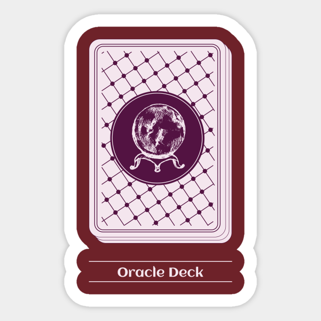 Oracle Deck Fortune Teller - Oracle Deck - Sticker | TeePublic