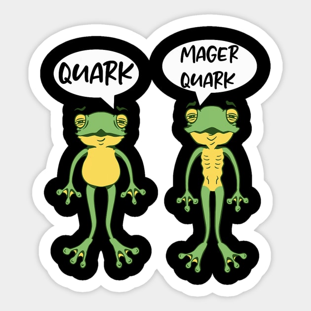 Frog Pet Quark Skimmed Quark Frog Funny Word Game - Frog - Sticker ...