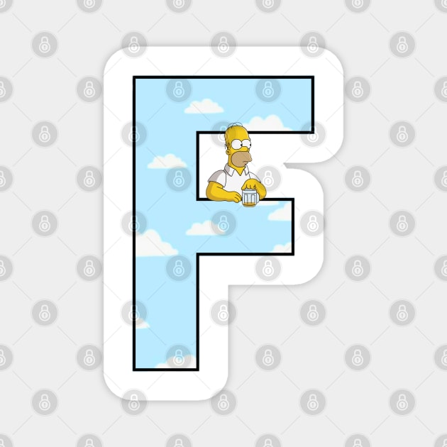 Simpsons letter - Simpsons - Magnet | TeePublic