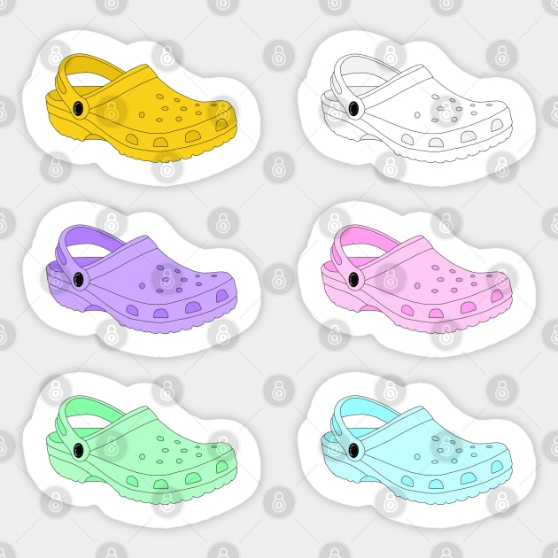 Assortment of Crocs - Crocs - Sticker | TeePublic