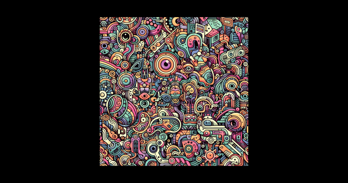 Weird future pattern - Futuristic - Posters and Art Prints | TeePublic