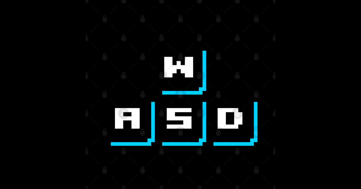 WASD - Wasd Gaming Keys - Sticker | TeePublic