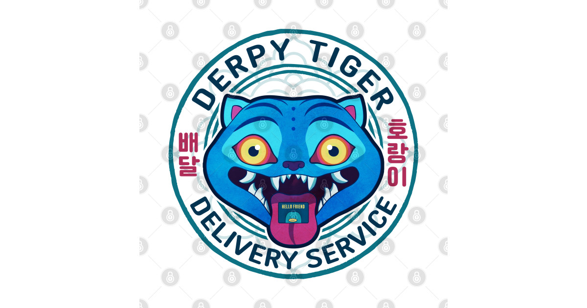 Derpy Tiger Delivery Service - Kpop - T-Shirt | TeePublic