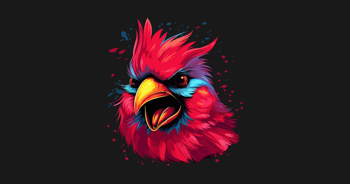 Cardinal Bird Smiling - Cardinal Bird - T-Shirt | TeePublic