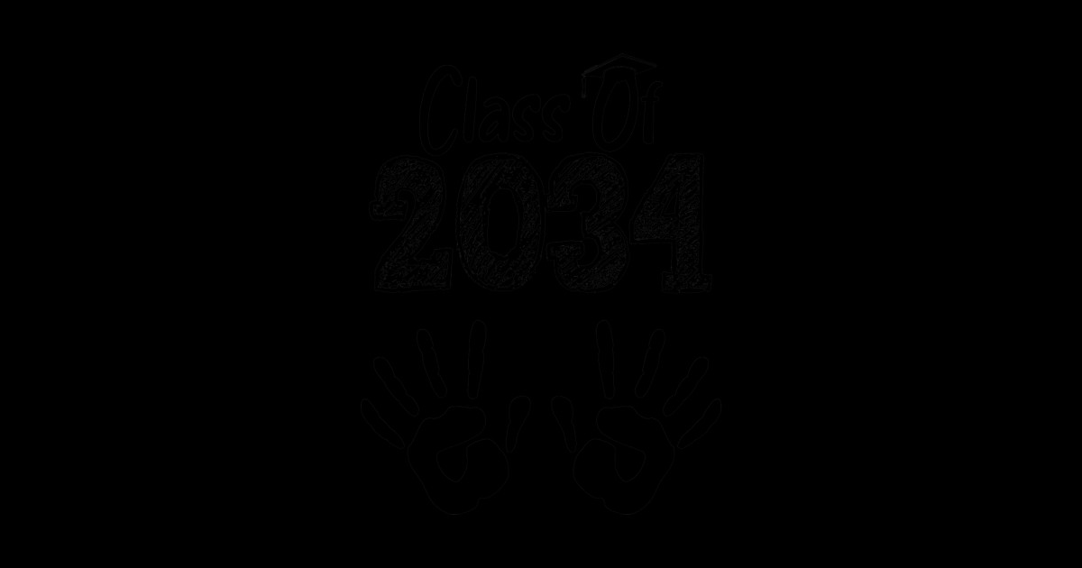 Class of 2034 Grow With Me Handprint On Back Pre-K Boy Girl - Back Pre ...